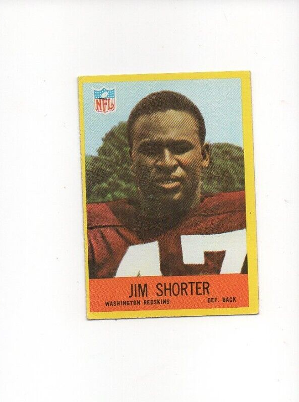 1967 Philadelphia Football JIM SHORTER Card #188 | eBay
