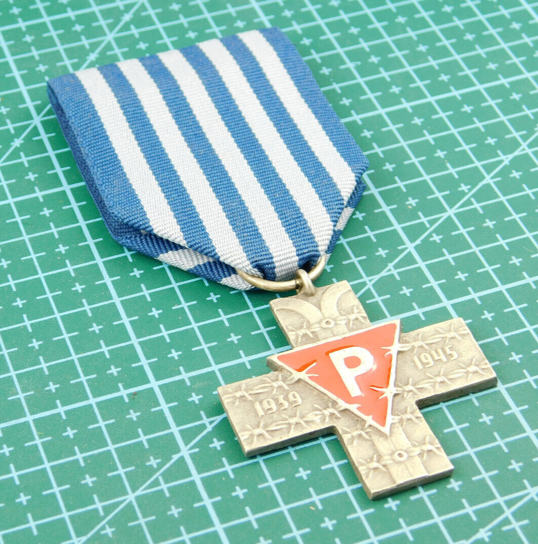 3976 WW2 PRL AUSCHWITZ HOLOCAUST SURVIVOR CROSS MEDAL POLAND JEWISH | eBay
