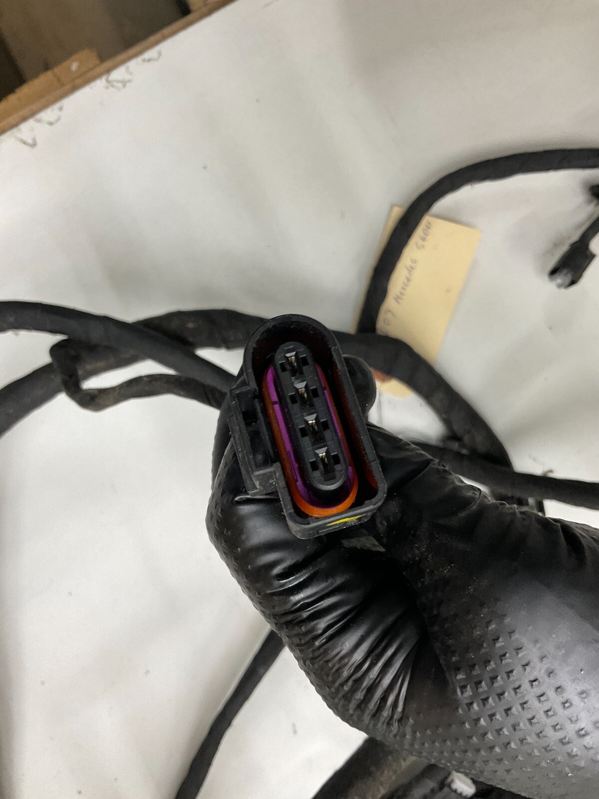 07-13 MERCEDES S-CLASS W221 LEFT and RIGHT SIDEs ENGINE BAY WIRE ...