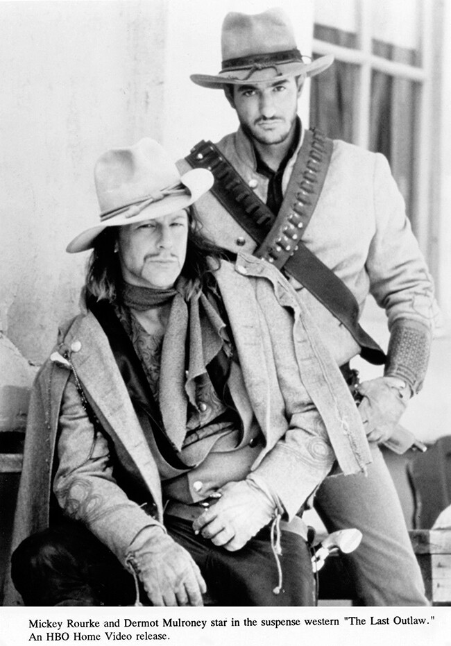 Mickey Rourke, Dermot Mulroney - The Last Outlaw (1993) - 8 1/2 X 11 | eBay