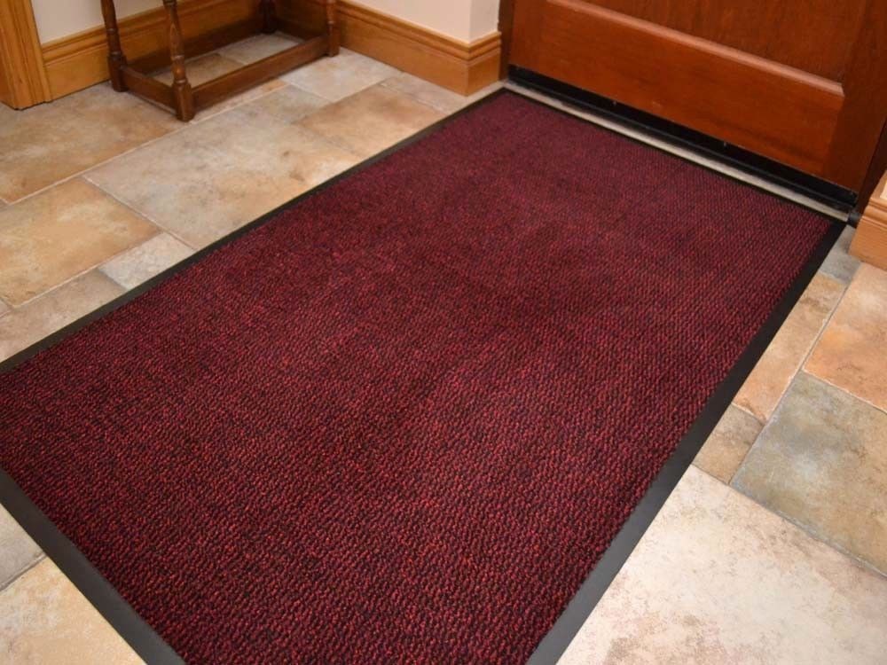 Large Barrier Mat 120x180 Non Slip Anti Trip Rubber Back Heavy Duty ...