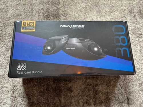 Nextbase 380GWX Dash Cam Front and Rear System Bundle, New, 64GB Card ...