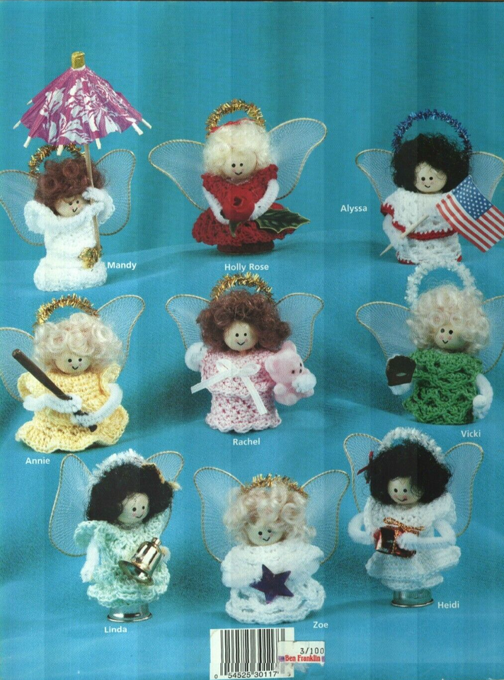 USED THIMBLE ANGELS 16 SWEET LITTLE ANGEL DESIGNS CROCHET PATTERN BOOK | eBay
