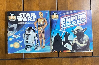 Star Wars & The Empire Strikes Back Read Along Book And Record 450, 451 ...