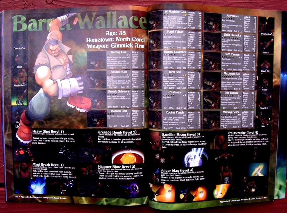 1st Ed FINAL FANTASY VII ULTIMATE GUIDE Versus Books Unauthorized ...