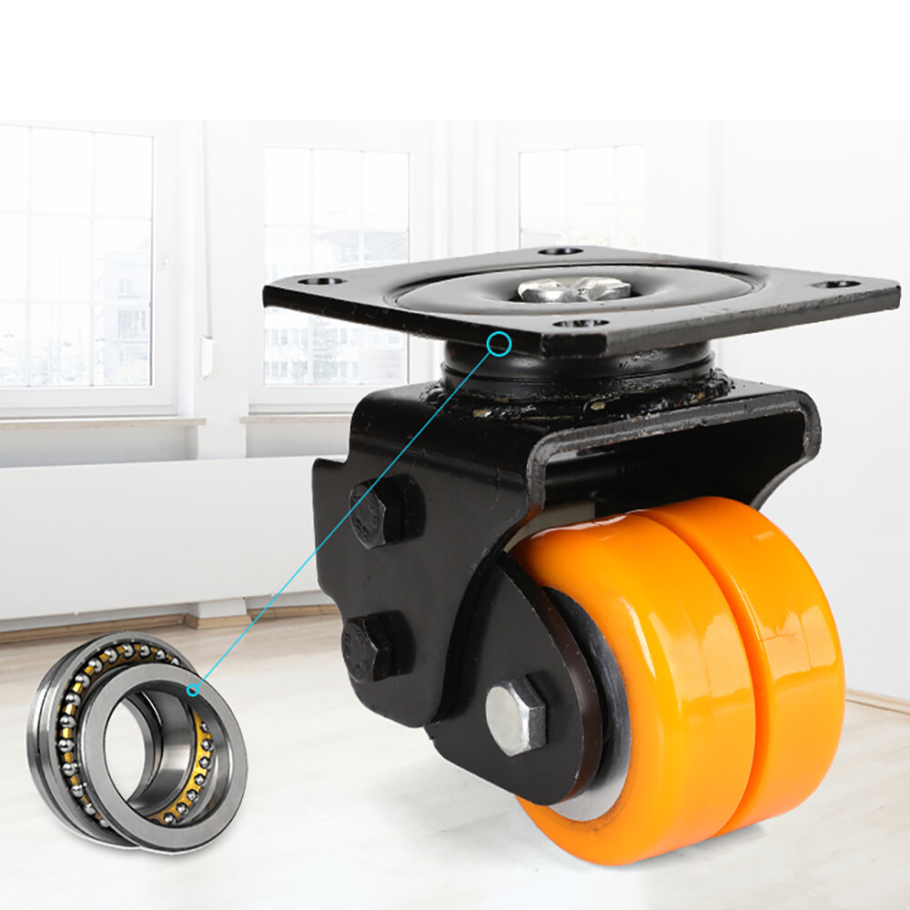Shock Absorbing Casters Spring Universal Wheel AGV Trolley Door ...