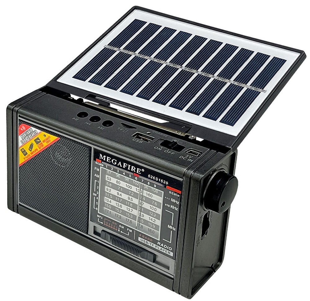 Solar Powered Radio OMEGA Solar Powered With Dynamo Wind Up Radio