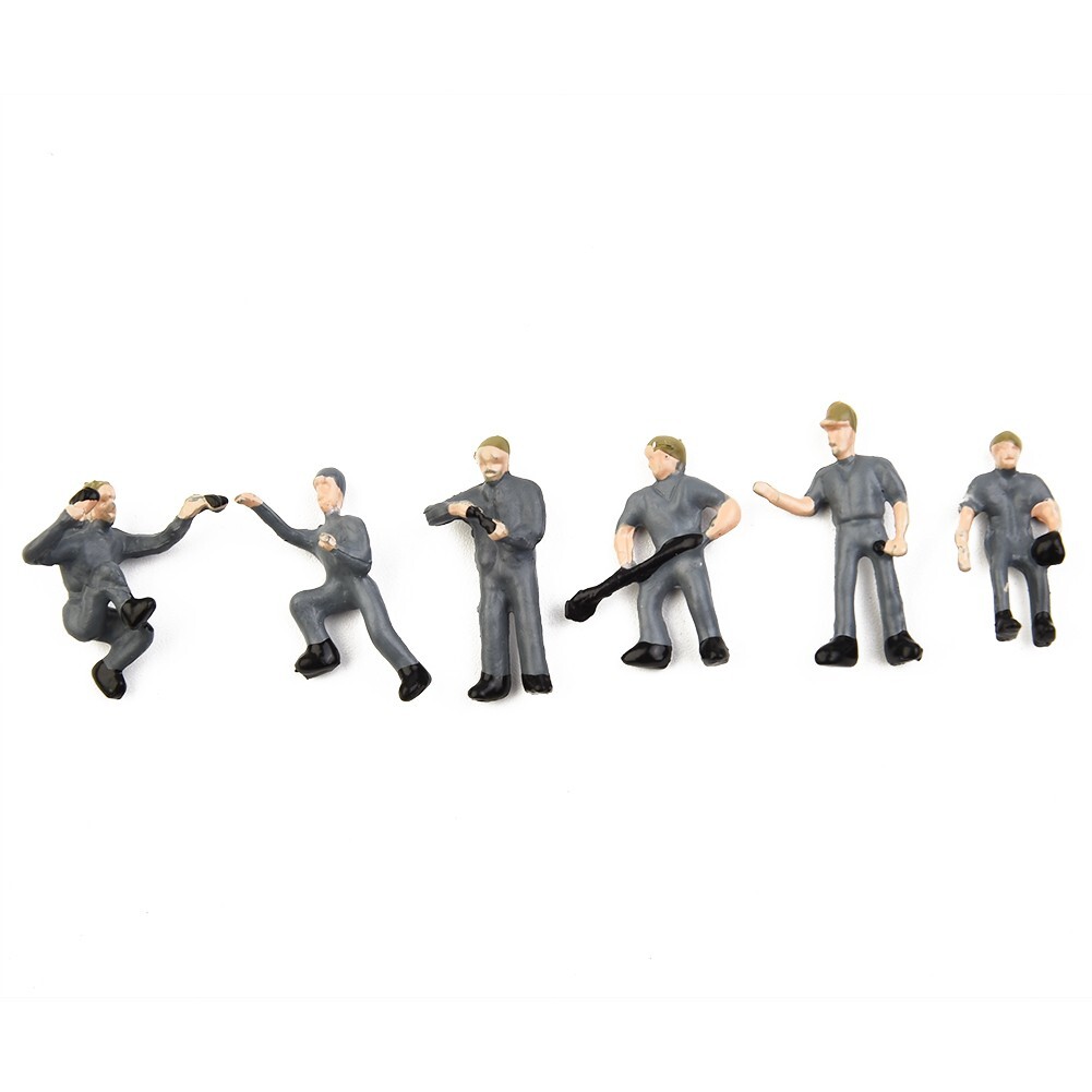 27pcs Model Railway Train People Figures HO-OO Gauge 15-22mm WORKMAN ...