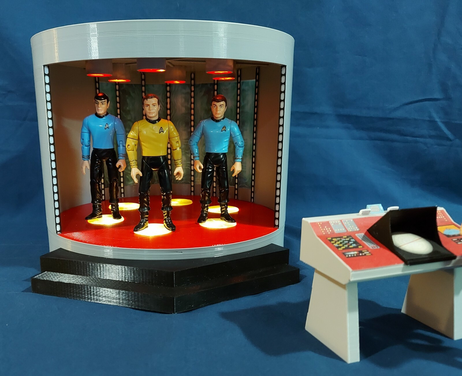 TOS Transporter with Sound Activated Lights. Star Trek Playmates sized ...