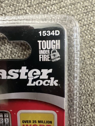 Master Lock Word & Number Combo Pad Lock 1534D New Assorted Colors FREE ...