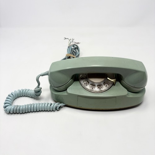 Bell System Princess Phone Rotary Dial Desk Telephone Aqua Blue Green ...
