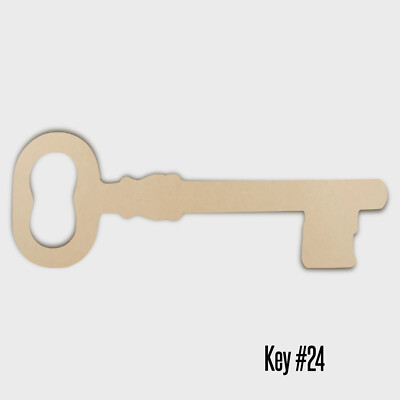Wooden Key Shape 100-600mm 3mm MDF - Craft Unpainted 3mm MDF - Laser ...