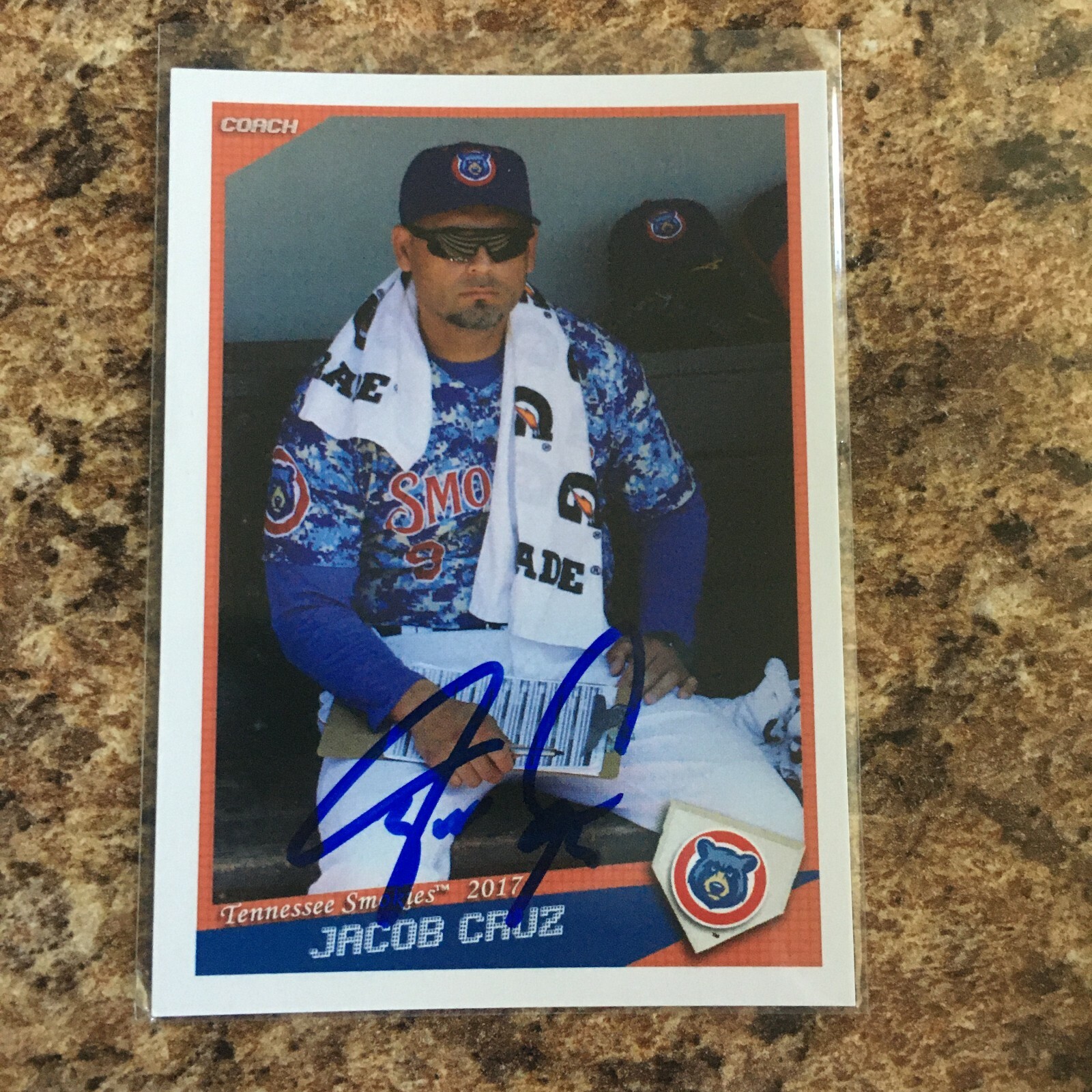 Jacob Cruz Signed 2017 Tennessee Smokies Team Set Auto Rc Chicago Cubs ...