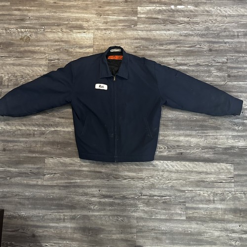 Work Jackets Used Uniform Cintas Unifirst Red Kap Insulated Lined Panel ...