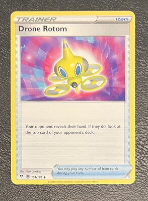 Pokémon TCG Drone Rotom Vivid Voltage 151/185 Regular Uncommon Lightly ...