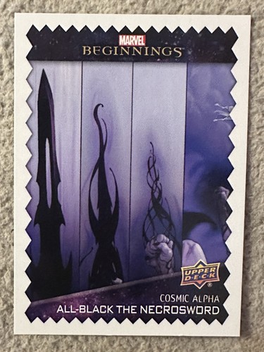 2022 Marvel Beginnings Cosmic Alpha All-Black The Necrosword #CA8 | eBay