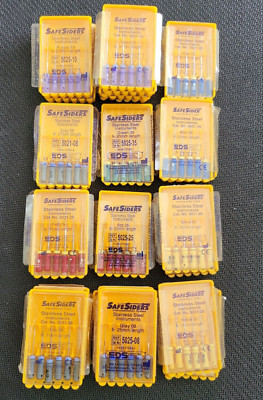 EDS SafeSiders Endodontic Stainless Steel Hand Reamers Instruments 6/PK ...