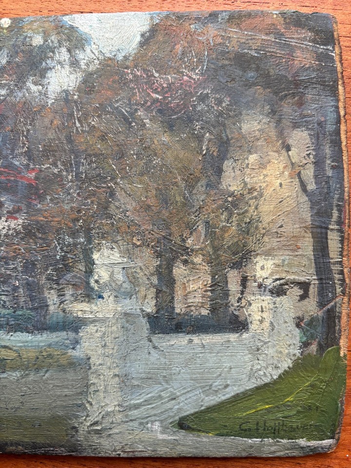 Charles HOFFBAUER (French-American 1875-1957) Signed Impressionist Oil ...
