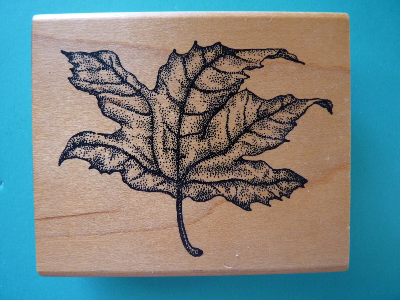 Detailed Maple Tree Leaf, Large RUBBER MONGER Rubber Stamp | eBay
