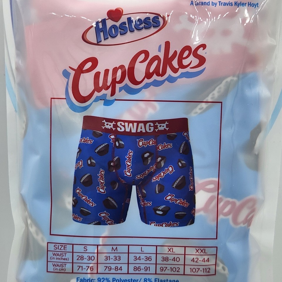 Hostess Cakes Cupcakes Boxer Briefs, GIFT Bag Men's Size M (31-33 ...