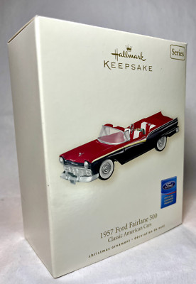 Hallmark Keepsake Christmas Ornament 1957 Ford Fairlane 500 Classic ...