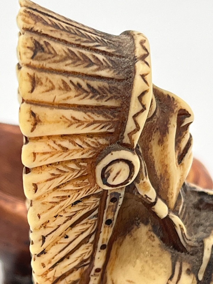 Vintage Italian Native American Figure Pipe And Pipe holder | eBay