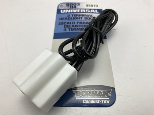 Dorman 85810 3-Terminal Headlight Headlamp Light Bulb Socket For Bulb ...