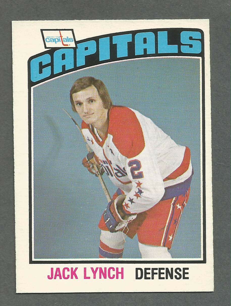 1976-77 OPC O-Pee-Chee Hockey Jack Lynch #288 Washington Capitals NM/MT ...
