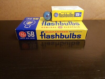 GE General Electric 5B Blue Bulb Flashbulbs (12 Total) Rhenium | eBay