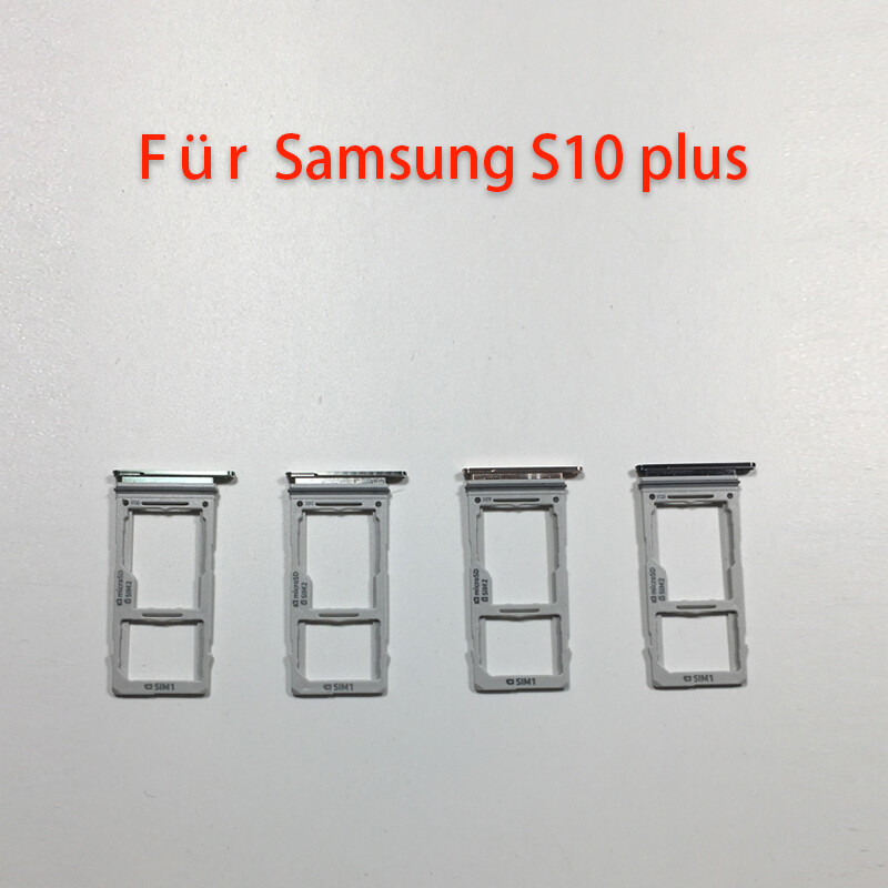 Für Samsung Galaxy S10 Plus G975F silberne Dual SIM-Tray Halter Slot ...
