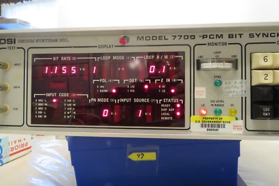 DSI DECOM SYSTEM INC, Model 7700 PCM BIT SYNCHRONIZER | eBay