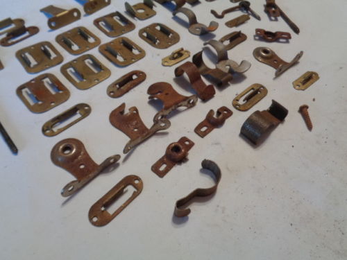 Vintage Hardware Junk Drawer Lot of Unknown Window + Misc Parts Pieces ...