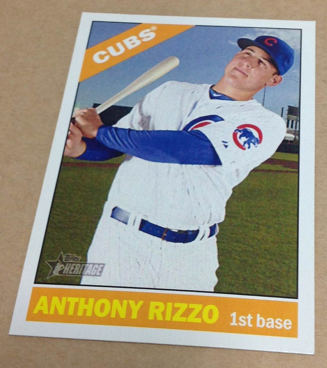 2015 Topps Heritage - Throwback Uniform Variation #110 Anthony Rizzo ...