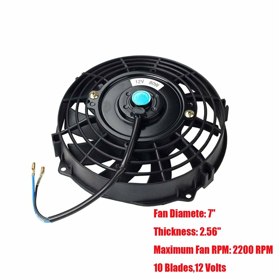 15-1/2" Universal Aluminum Radiator Transmission Oil Cooler W/7 ...