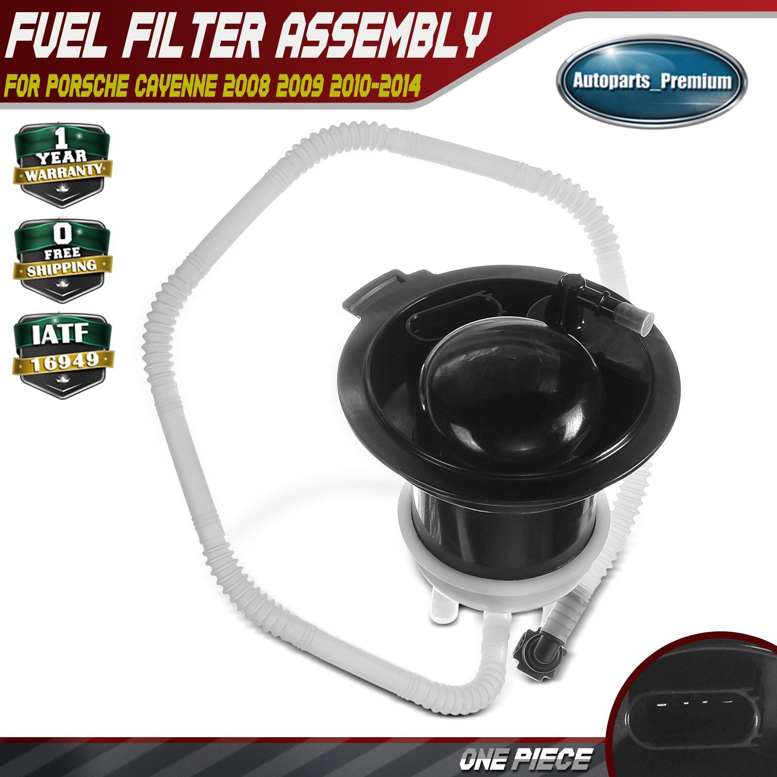 Fuel Filter Assembly for Porsche Cayenne 2008-2014 3.0L 3.6L 4.8L ...