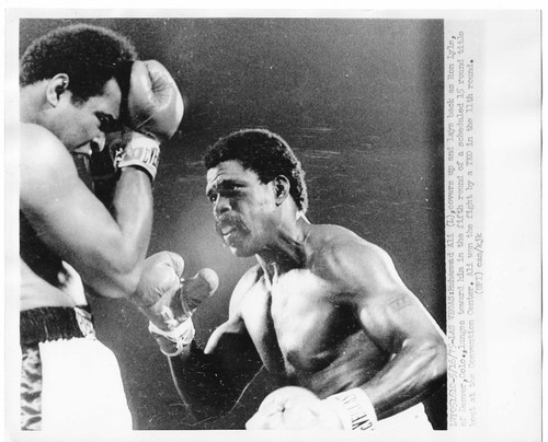 Muhammad Ali COVERS UP v Ron Lyle 1975 Vintage Press Photo 8x10 UPI ...