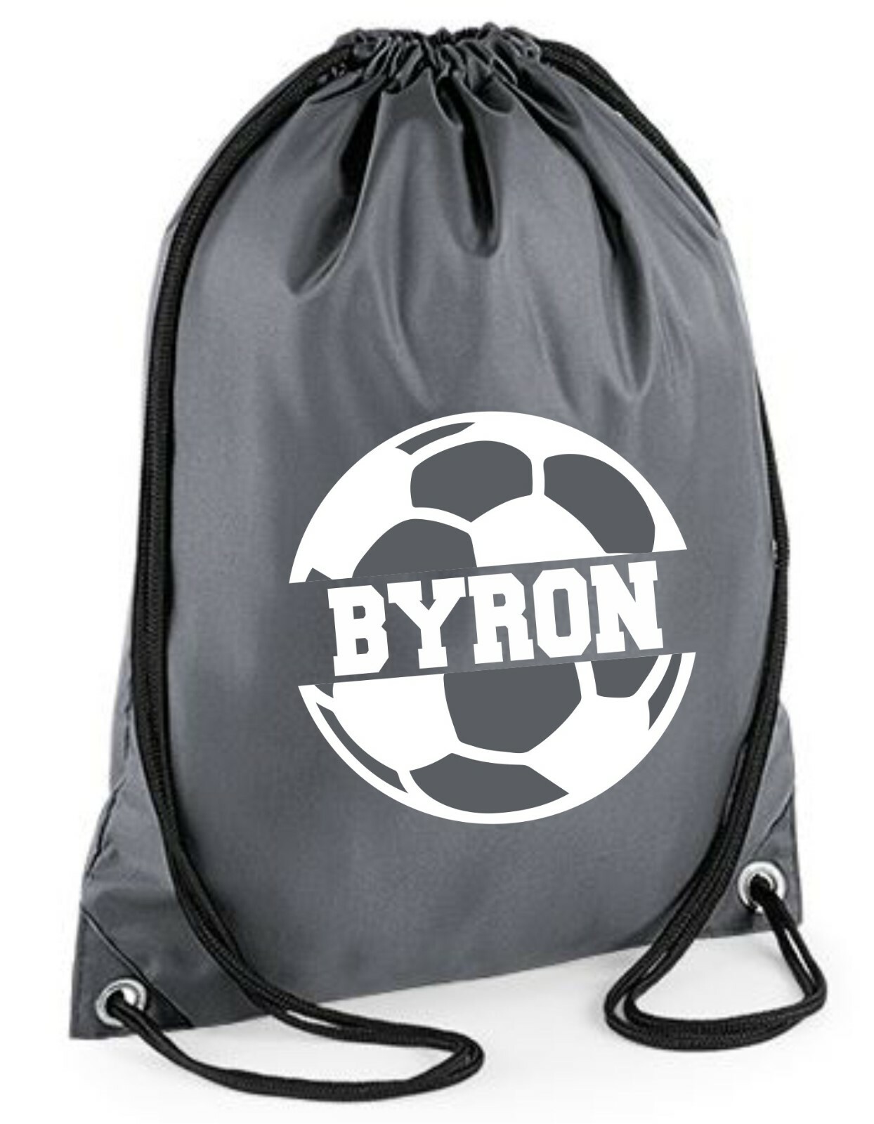 Personalised Name SPLIT Football Drawstring Bag Club PE Custom Name ...