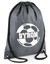 Personalised Name SPLIT Football Drawstring Bag School Club PE Custom ...