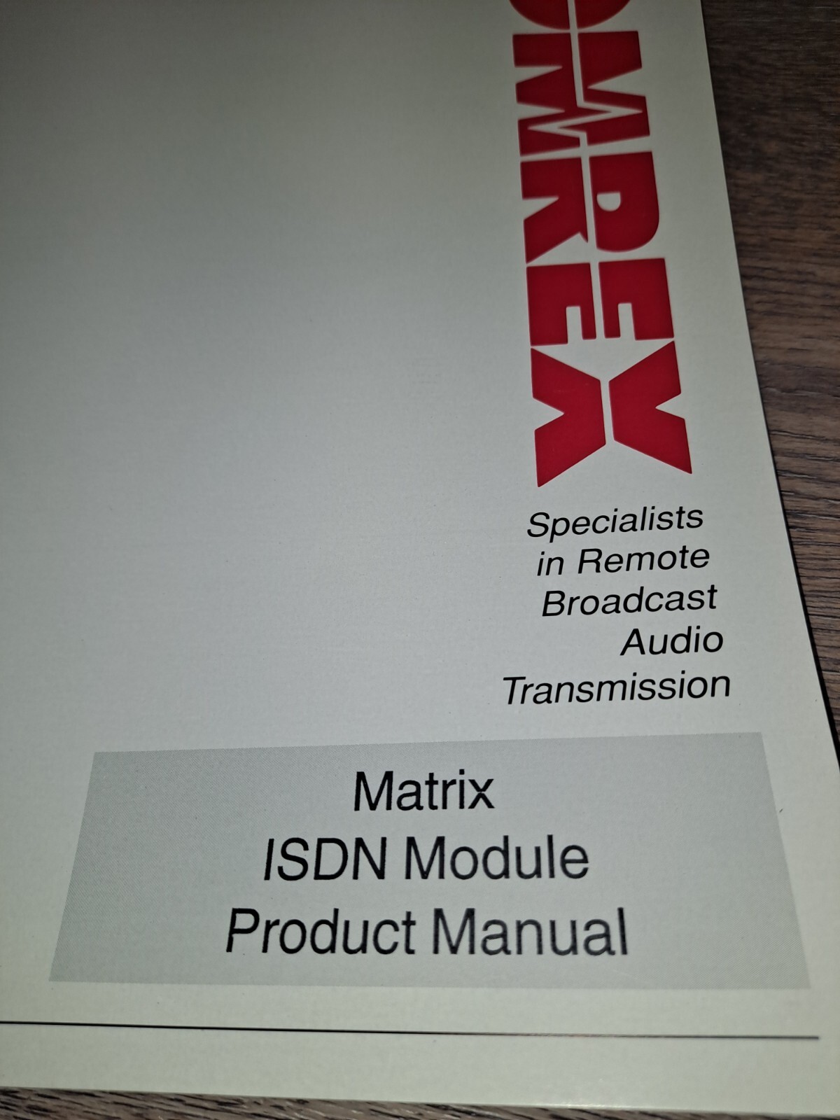 Various Comrex Equipment Manual Access Vector BRIC Matrix - pick one ...