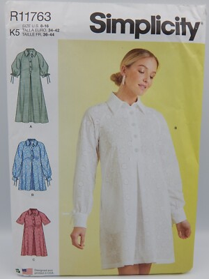 Simplicity 11763 Misses' Dresses Uncut Sewing Pattern Sz 8-16 9744 | eBay