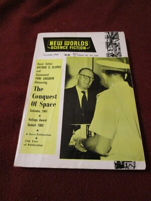 New Worlds November 1962 UK science fiction magazine New Wave Arthur C ...