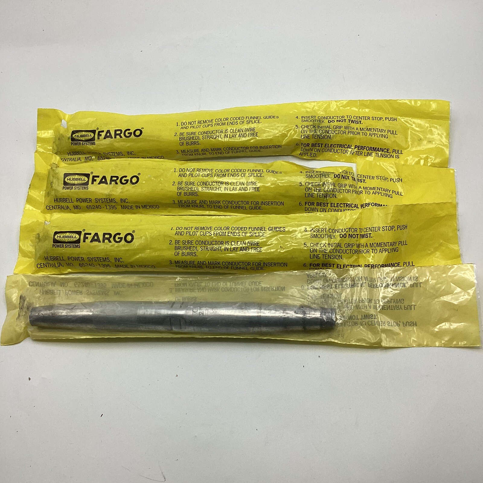 Fargo Automatic Full Tension Splice Lot Of 4 New Cl-1185A 2/10 1/10 Str ...