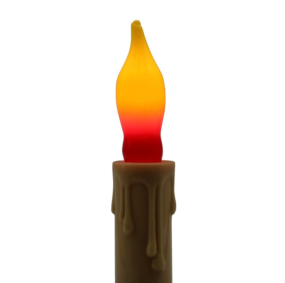 12 Pack Orange & Red Flame Tip Bulbs, 7W 120V, E12 Candelabra Base | eBay