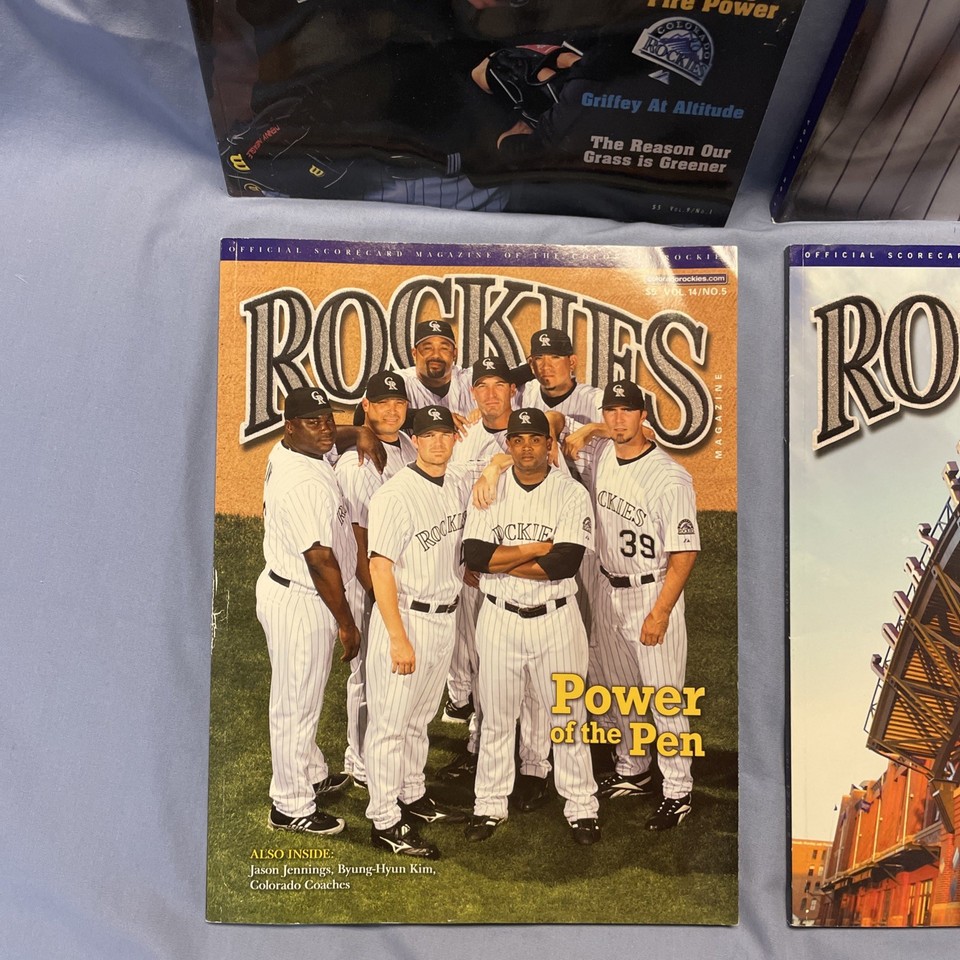 Colorado Rockies Magazine Lot Of 4 Official Program 1993, 2001, 2004 ...
