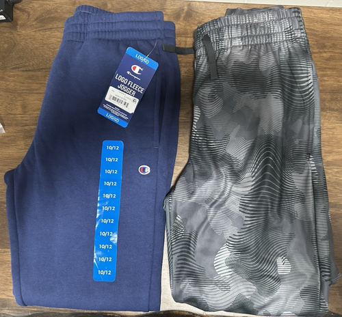 CHAMPION & TECH GEAR Youth Logo Sweatpants Jogger Pants Size 10/12 NEW ...