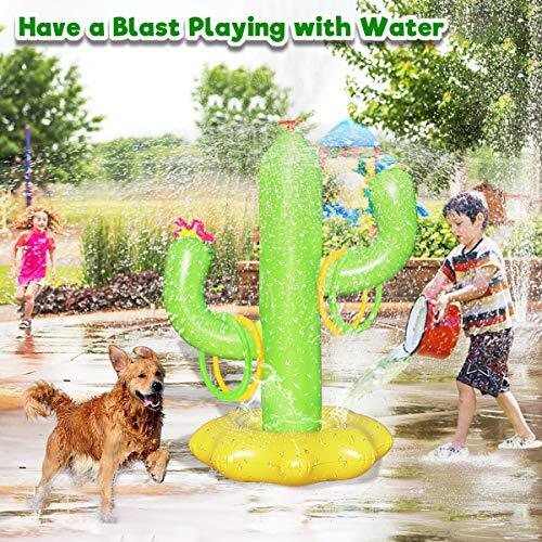 Sprinkler for Kids, Inflatable Cactus Water Toys for Boys Girls, Summer ...