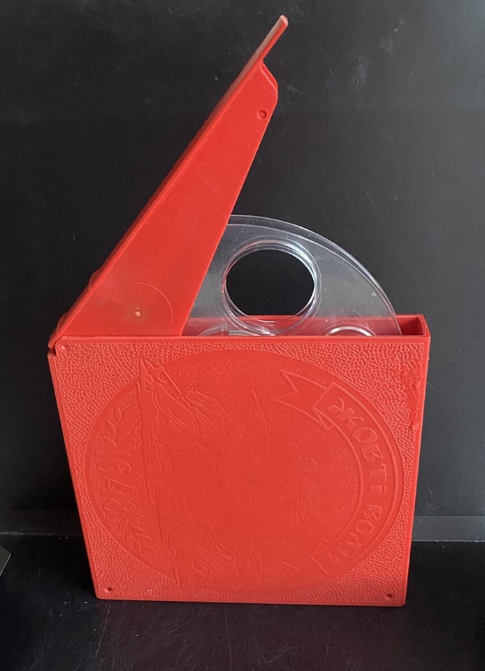 VINTAGE Soviet Empty Reel To Reel Spool For Recording Tape In Red ...