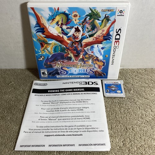 Monster Hunter Stories Nintendo 3DS Complete Game Capcom 2017 Authentic ...