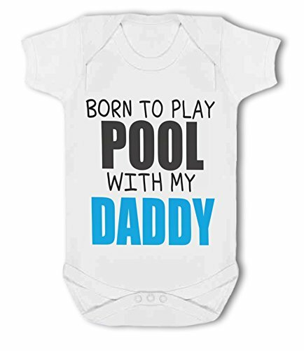 Born to Play Pool with my Daddy - Baby Vest by BWW Print Ltd | eBay UK