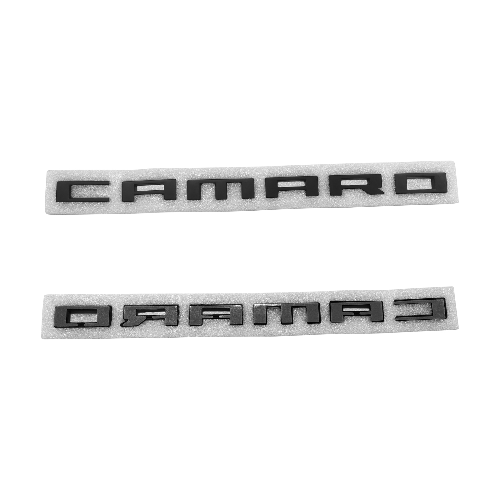 Matte Black Fender Side Emblem For Camaro Letter 2010-2015 Adhesive ...
